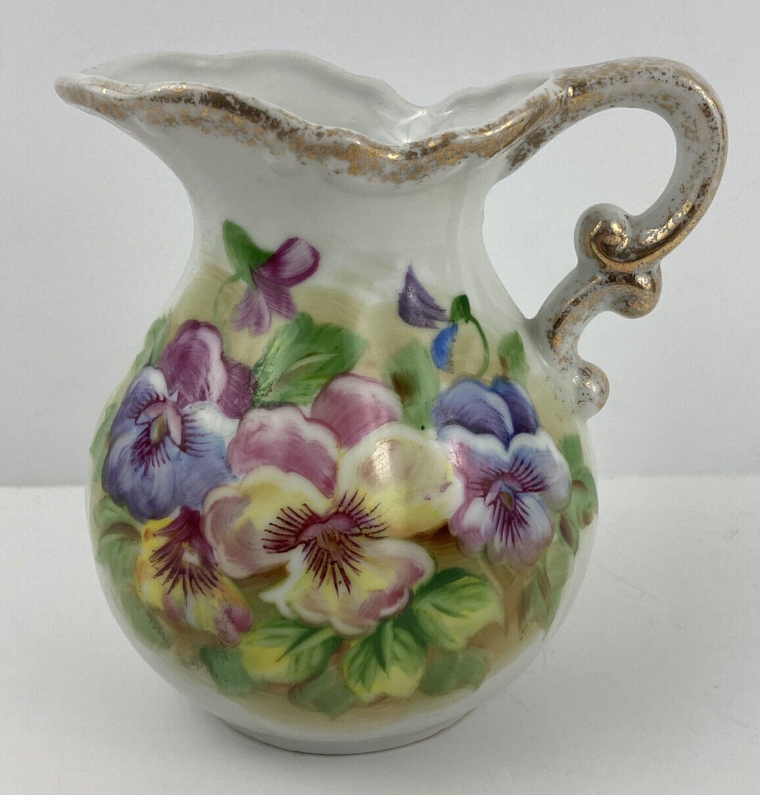 Vintage Japanese 6 Water Pitcher Porcelain Forget Me Nots Flower - Etsy