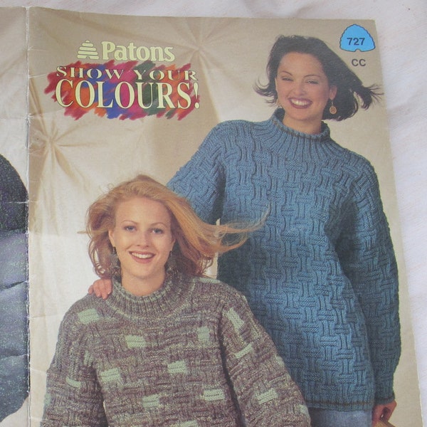 Patons Knit Pattern - Etsy