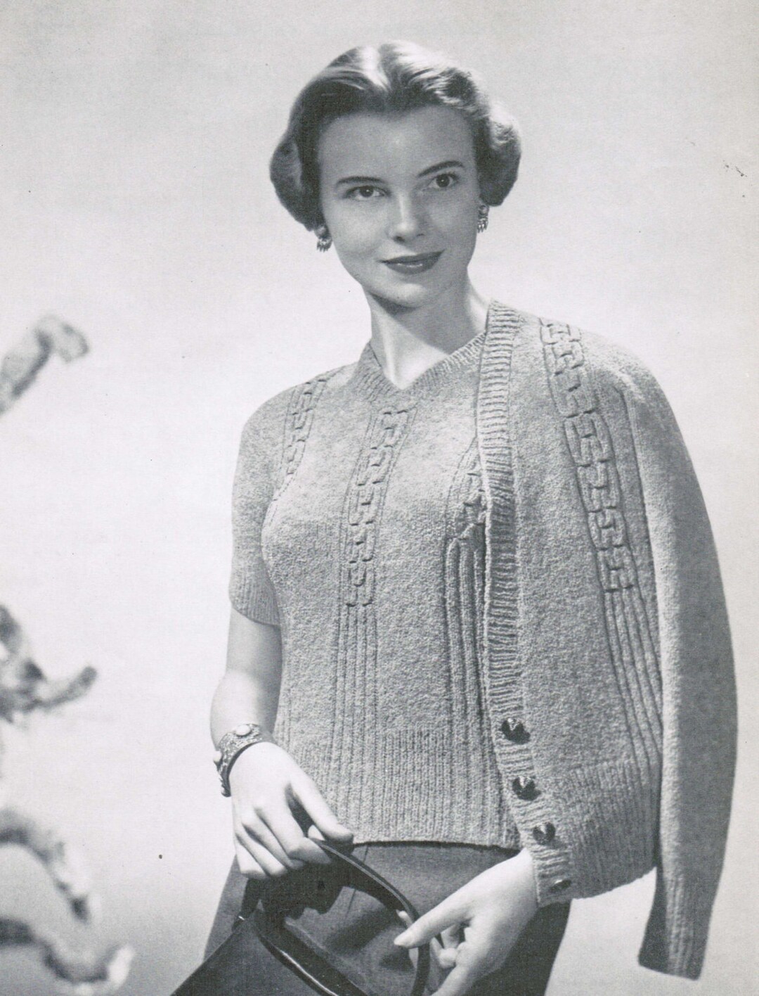 Twin Set Knitting Pattern PDF / Mad Men Vintage Sweater Patterns ...