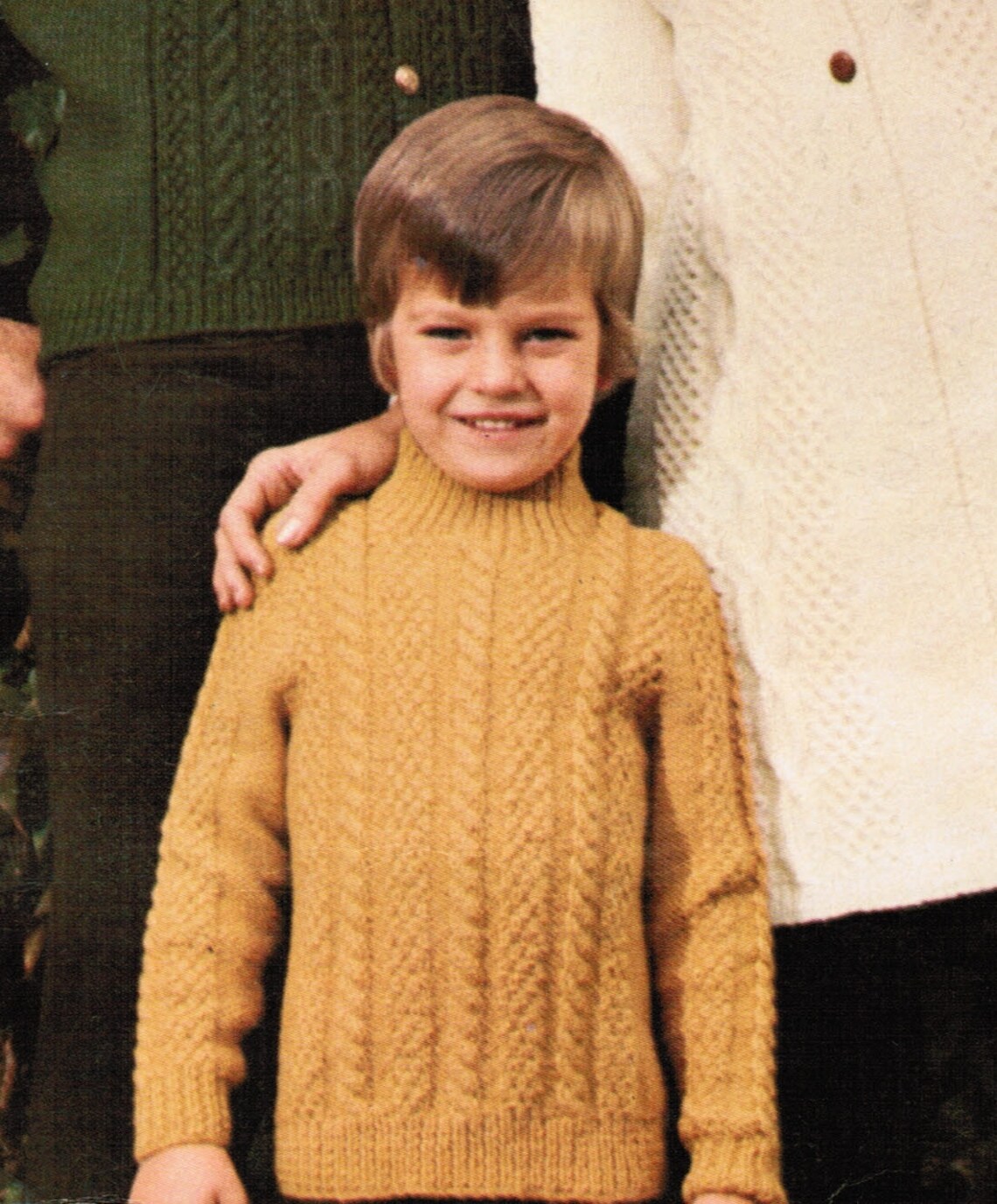 Children's Arran Pullover Knitting Pattern PDF / Sizes 4 6 8 10 ...