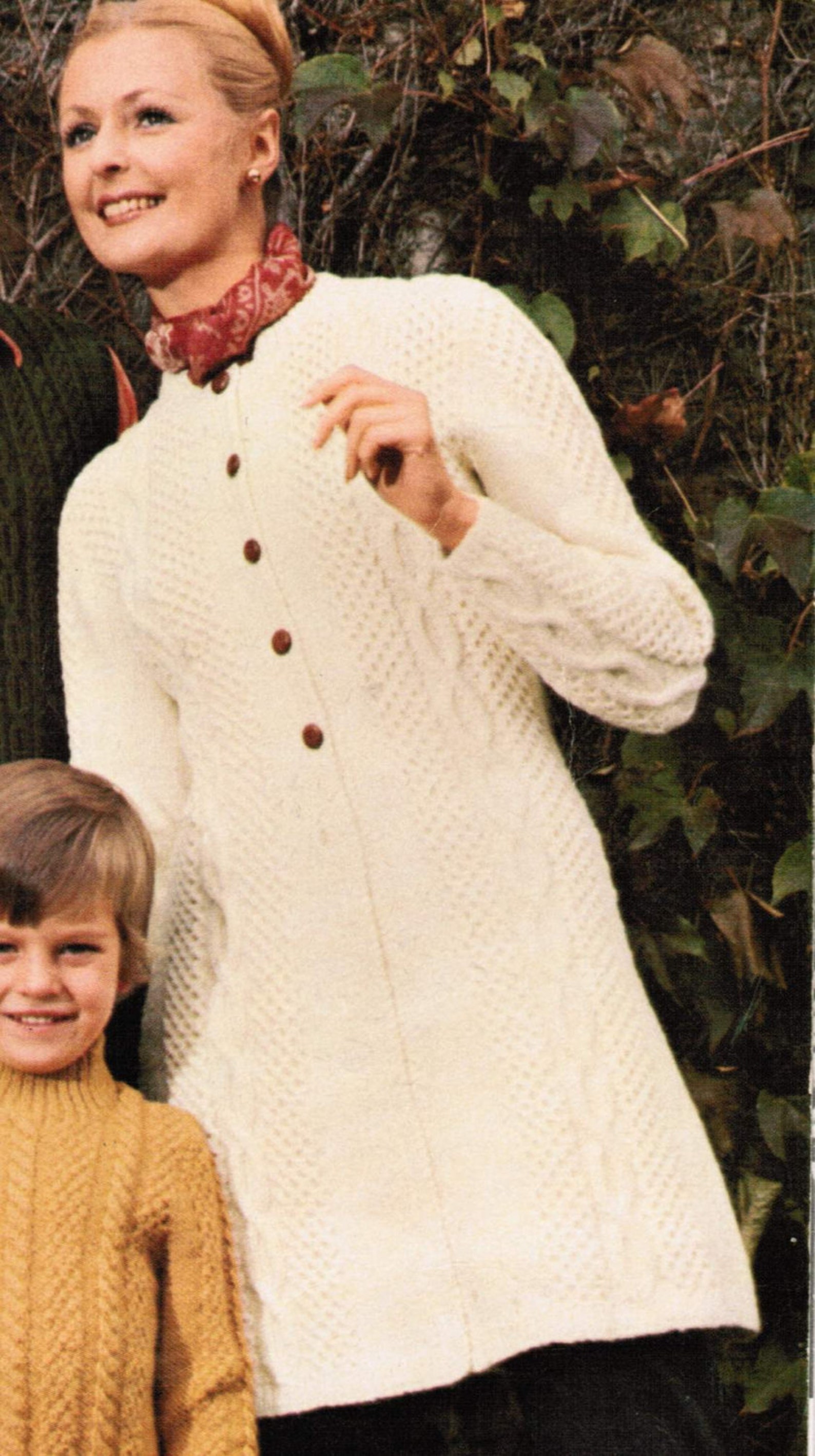 Woman's Arran Long Jacket Pattern PDF / Sizes 12 14 16 / - Etsy