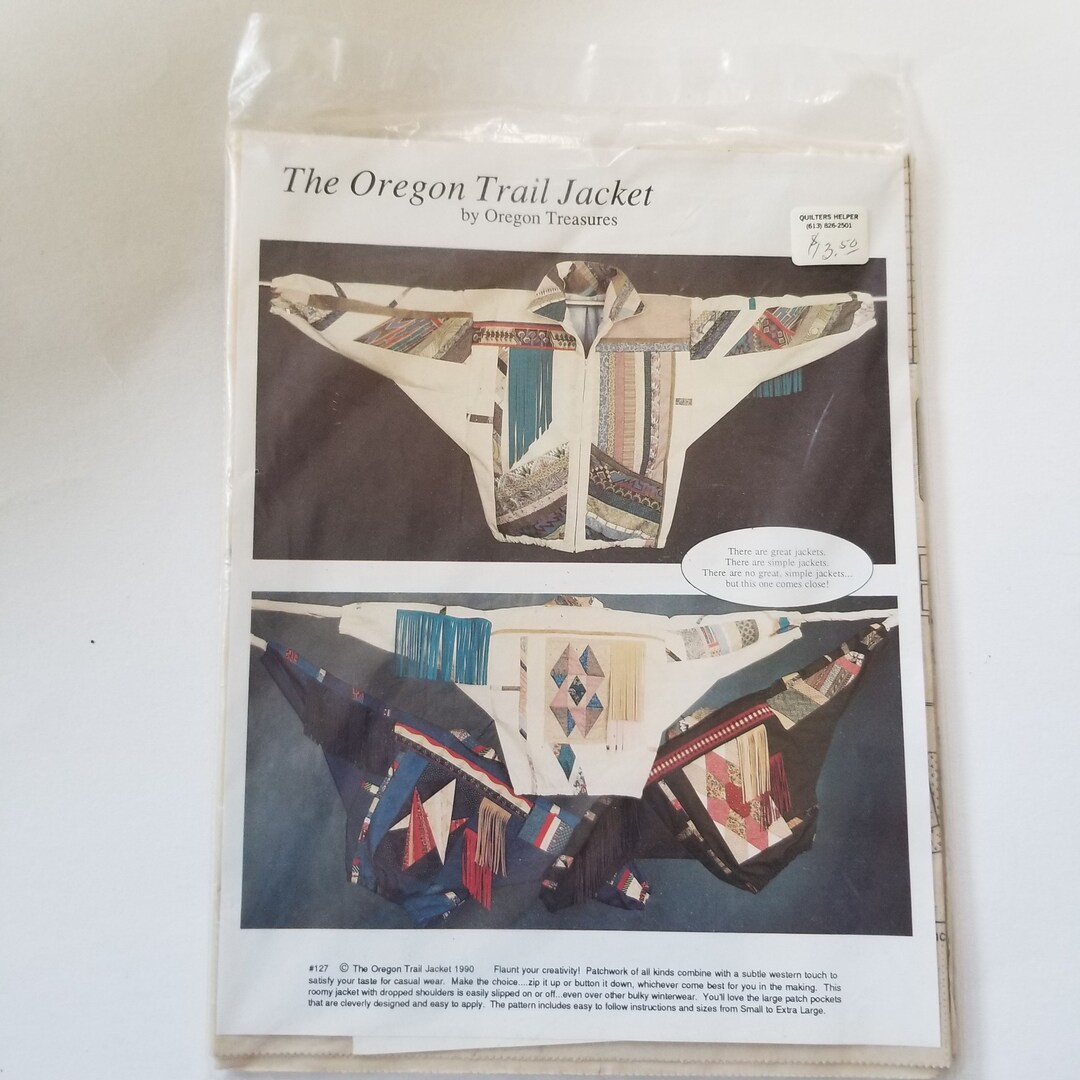 Vintage Oregon Trail Jacket Pattern 127 / Sealed New Package / Oregon ...