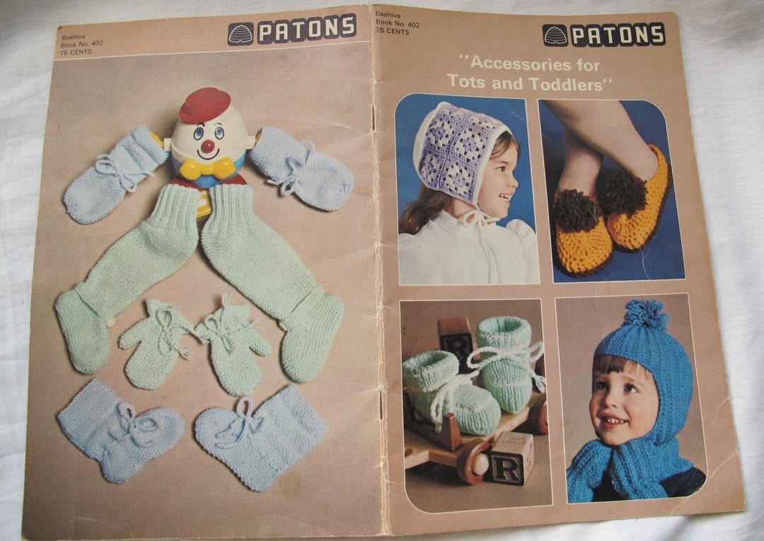 Patons Accessories for Tots and Toddlers / Beehive 402 / Patons 402 ...