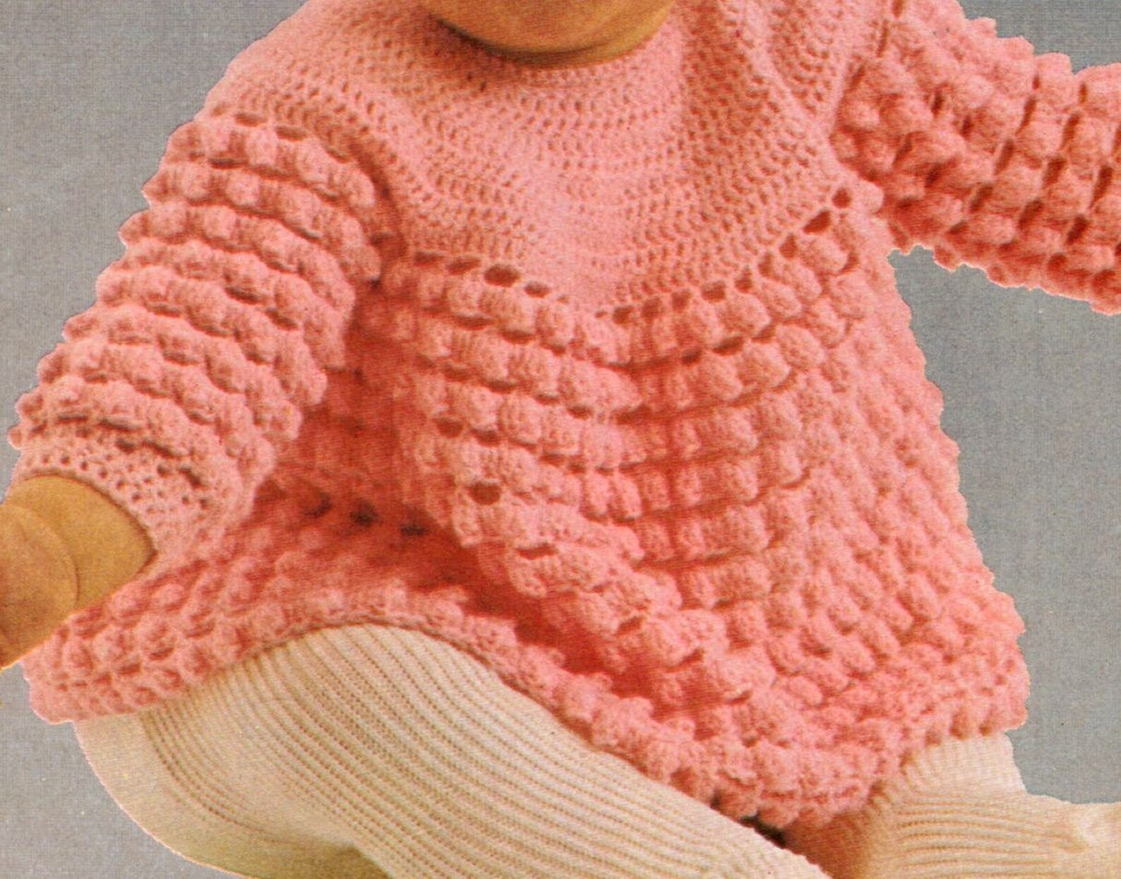 Yoked Baby Top Pattern PDF / Crocheted Baby Sweater Pattern / - Etsy