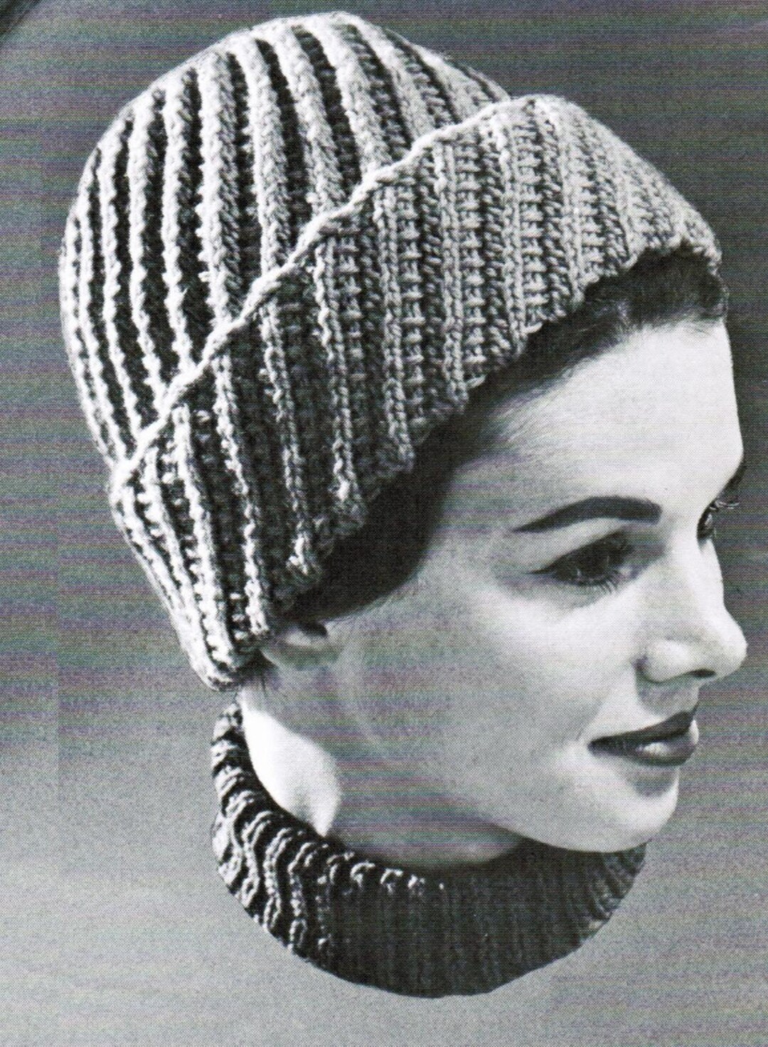 Knitted Spiral Lace Toque PDF Pattern / Womans Girls Children Spiral ...