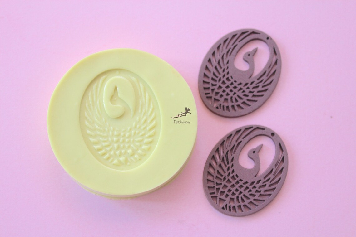 Mold Polymer Clay Peacock-mold Polymer Clay-mold - Etsy