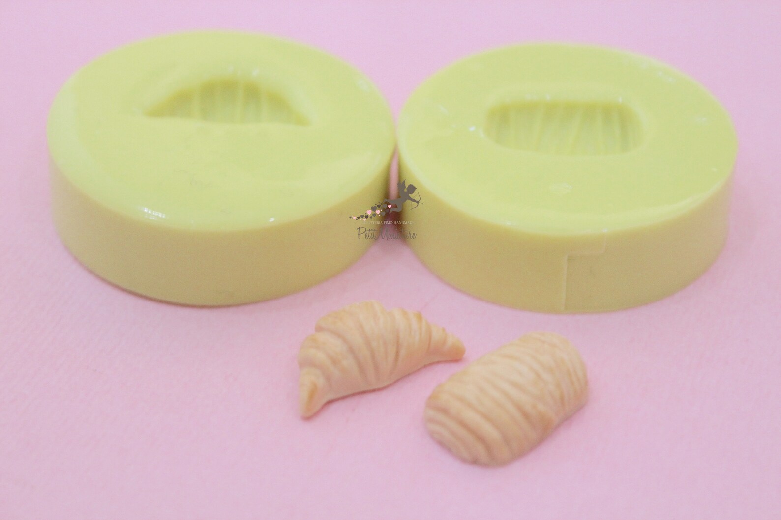 BREAD MOLD fimo ST055 croissant bakery flexible pcs2 silicone | Etsy