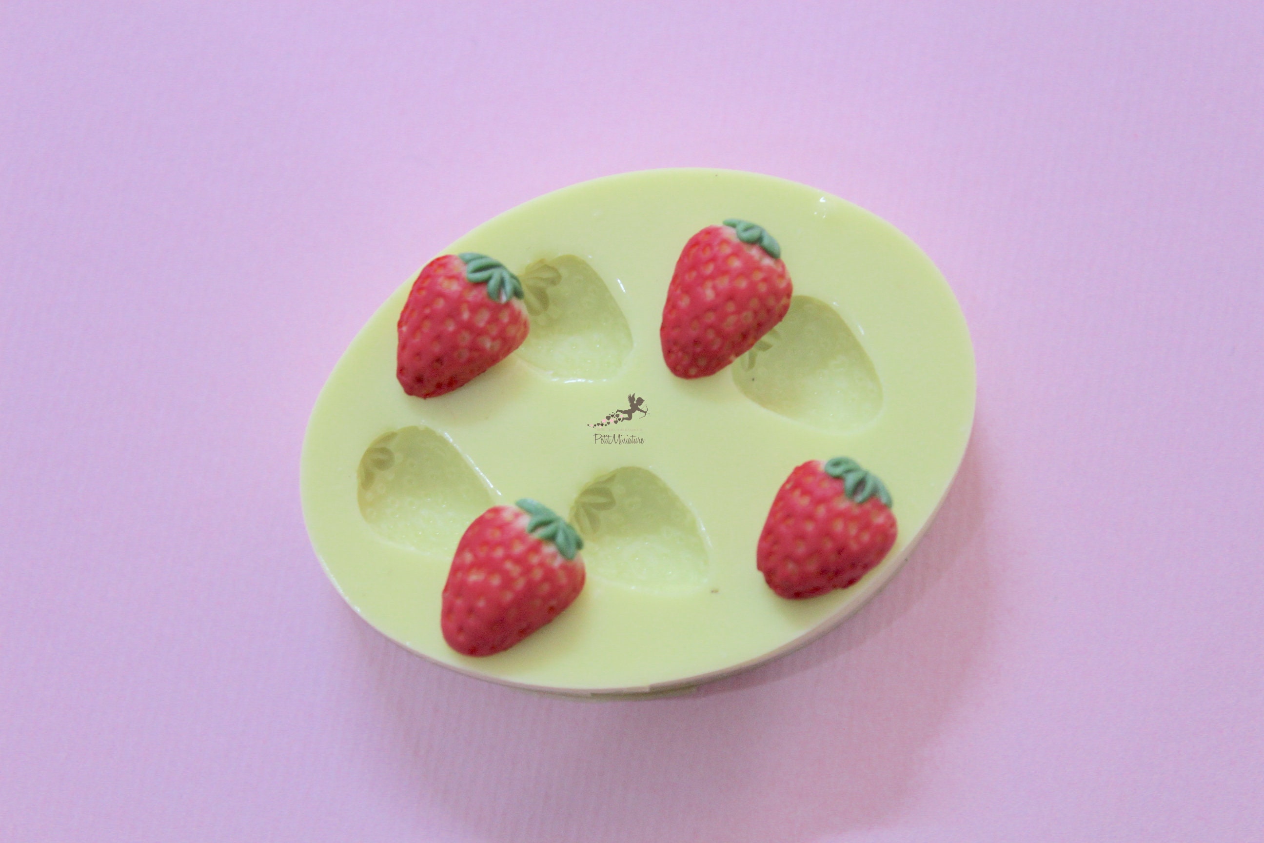 Strawberry Mold-Mold Fruit-Silicone Mold-Dollhouse | Etsy