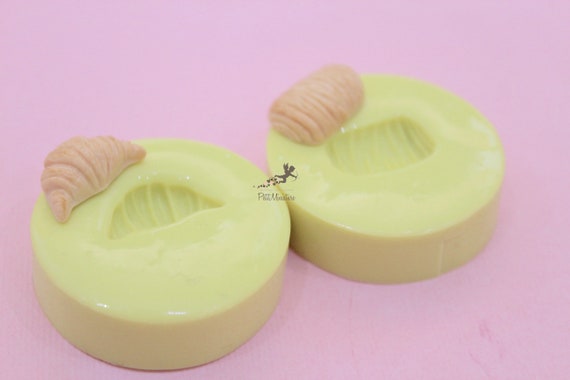 BREAD MOLD fimo ST055 croissant bakery flexible pcs2 silicone | Etsy