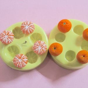 Silicone Mold-Tangerine Fruit Mold-Fimo-Dollhouse | Etsy