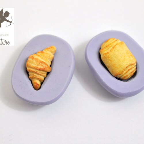 BREAD MOLD Fimo ST052 Croissant Bakery Flexible Silicone Mold - Etsy Canada