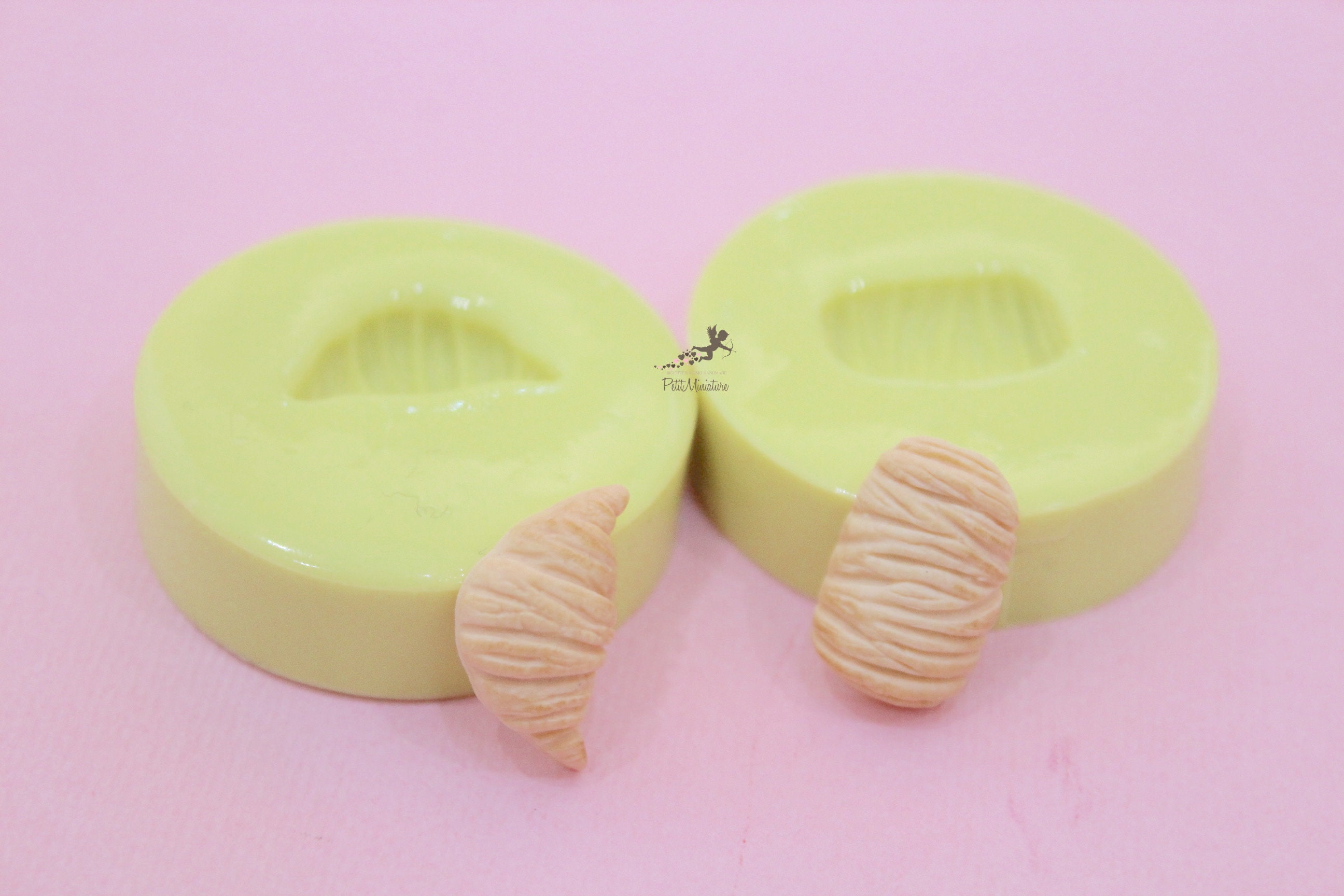 BREAD MOLD fimo ST055 croissant bakery flexible pcs2 silicone | Etsy