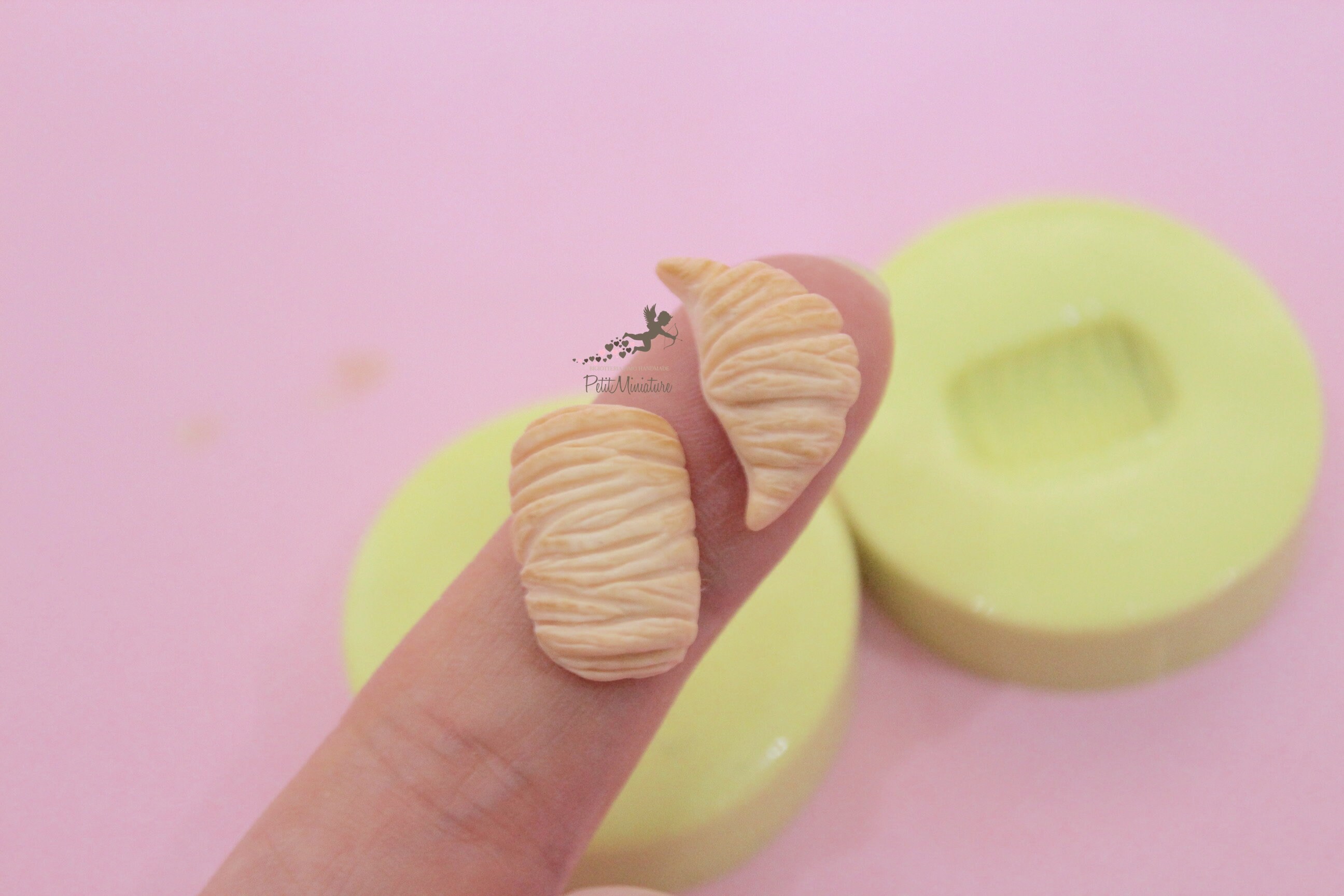 BREAD MOLD fimo ST055 croissant bakery flexible pcs2 silicone | Etsy