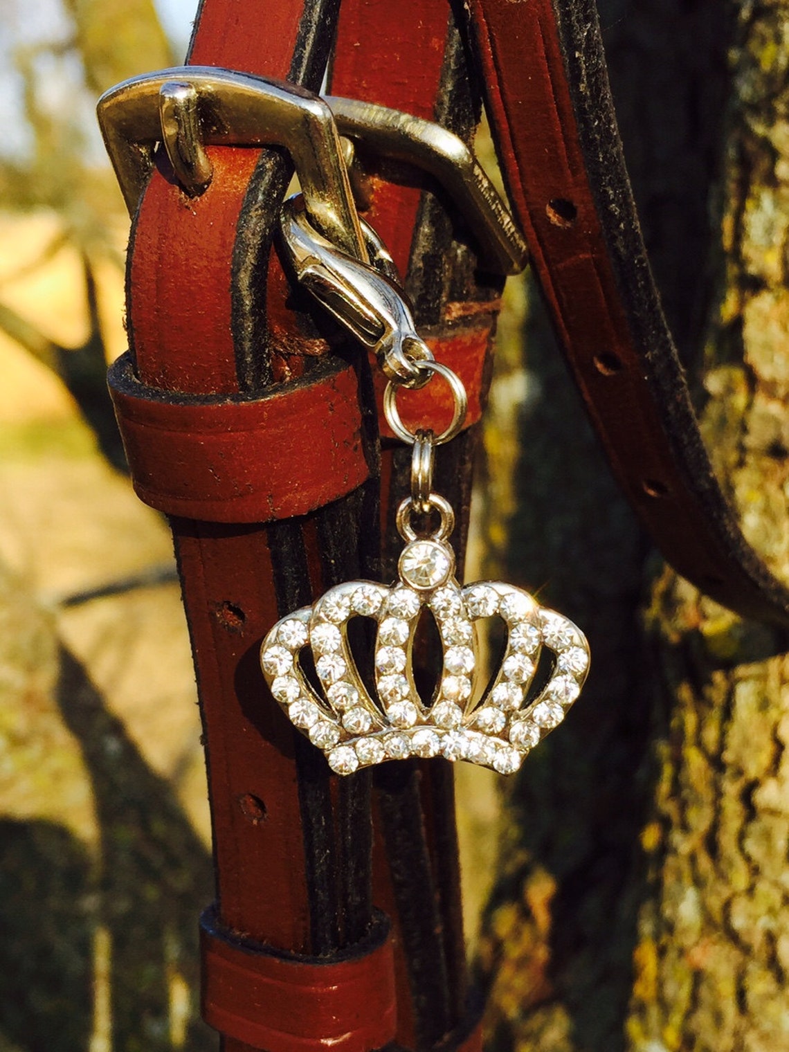 Bling Crown Bridle Charm - Rhinestone Crown Bridle Charm - Crystal ...
