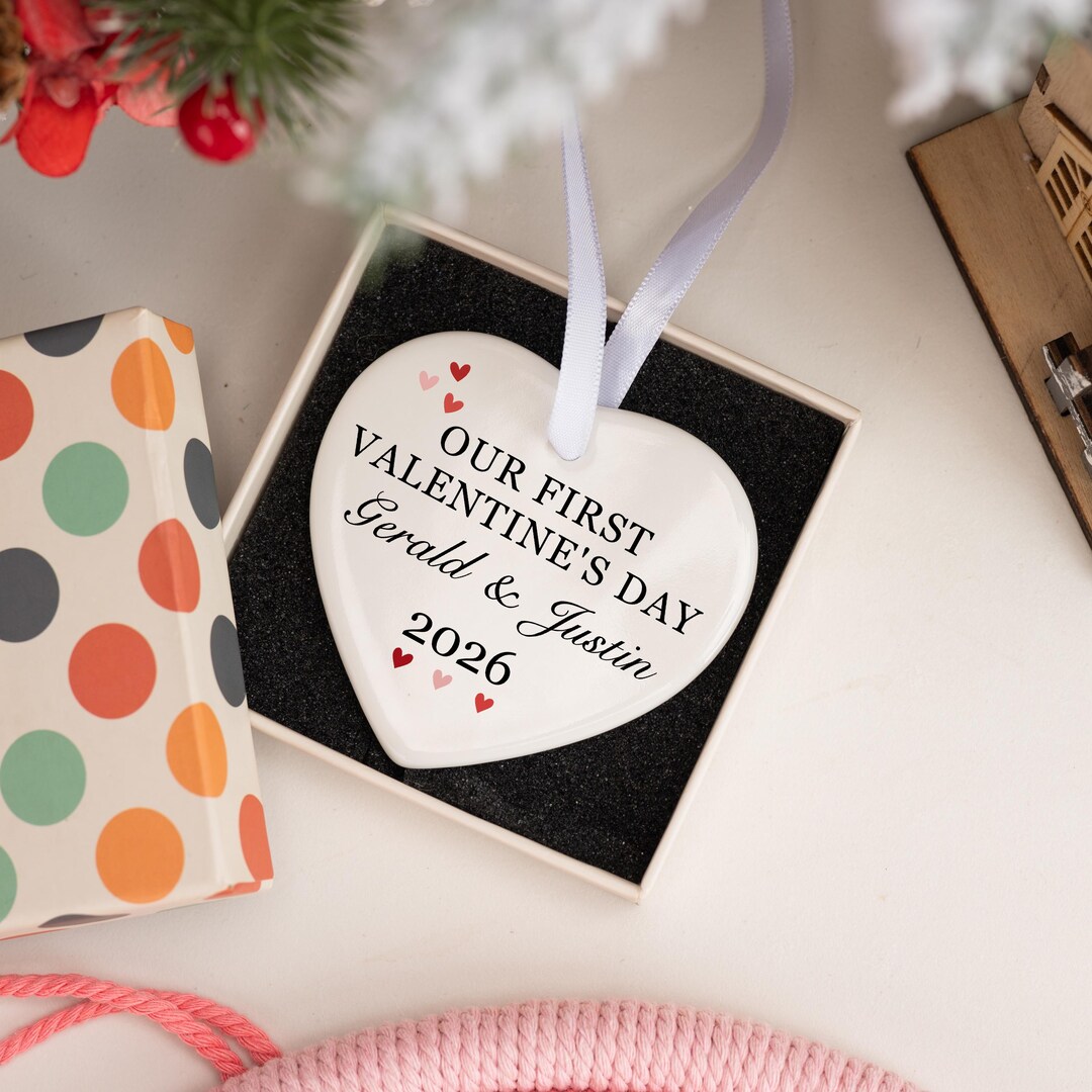 Our First Valentines Day Ornament,personalized Couple Gift,first ...