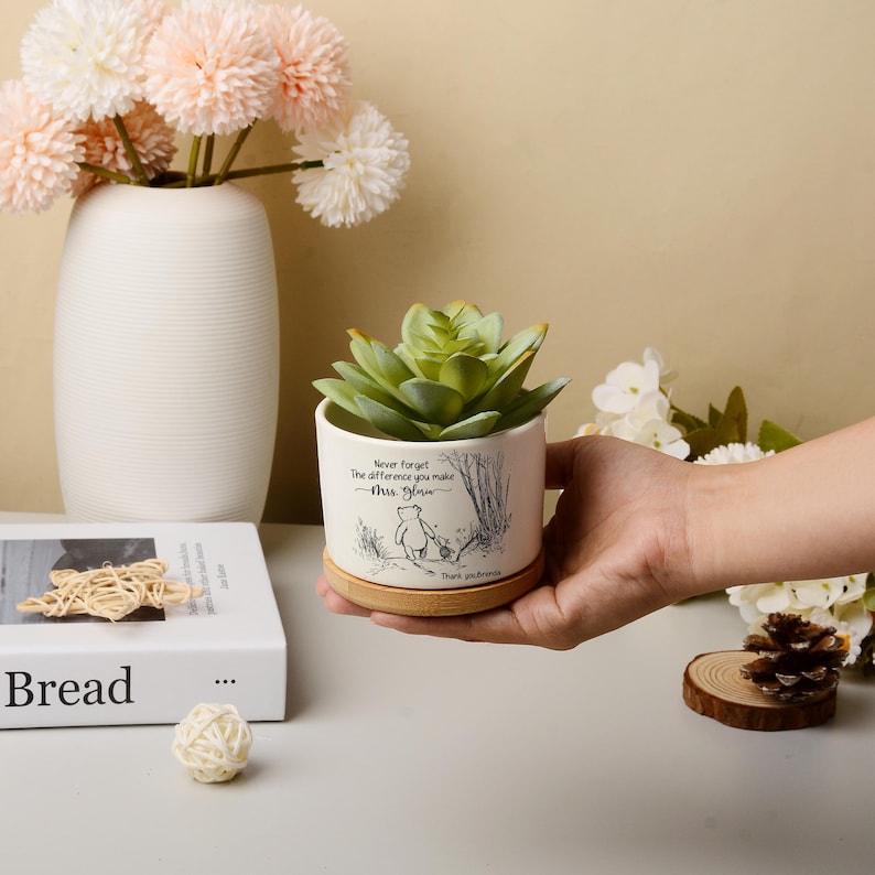 Personalized Flower Pot for Teacher,thank You for Helping Me Grow ...