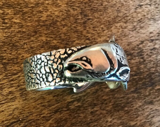 Brook Trout Fish Ring in Silver - Etsy