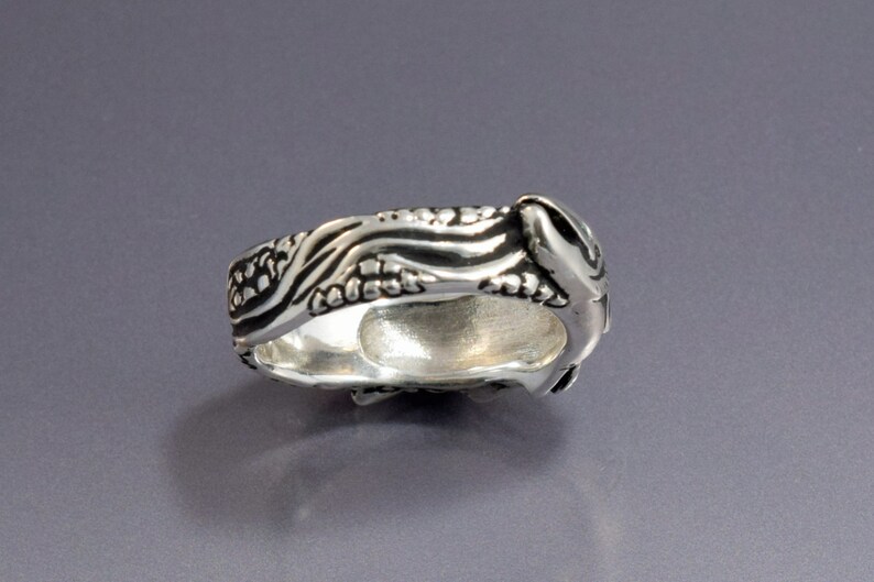 Atlantic Salmon Silver Ring - Etsy