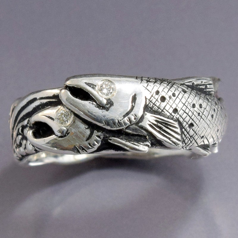 Salmon Ring - Etsy