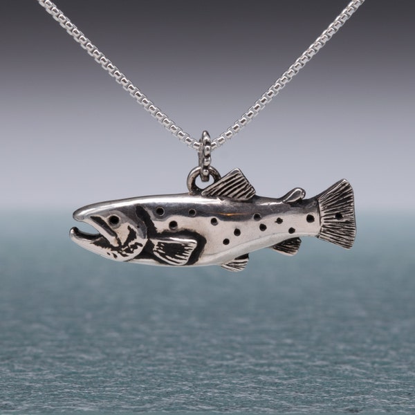 Trout Pendant - Etsy