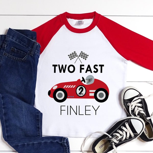 Two Fast Birthday Shirt - Etsy