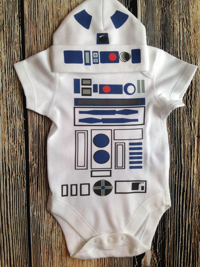 Robot Baby Bodysuit Long or Short Sleeve Newborn Outfit Robot - Etsy UK