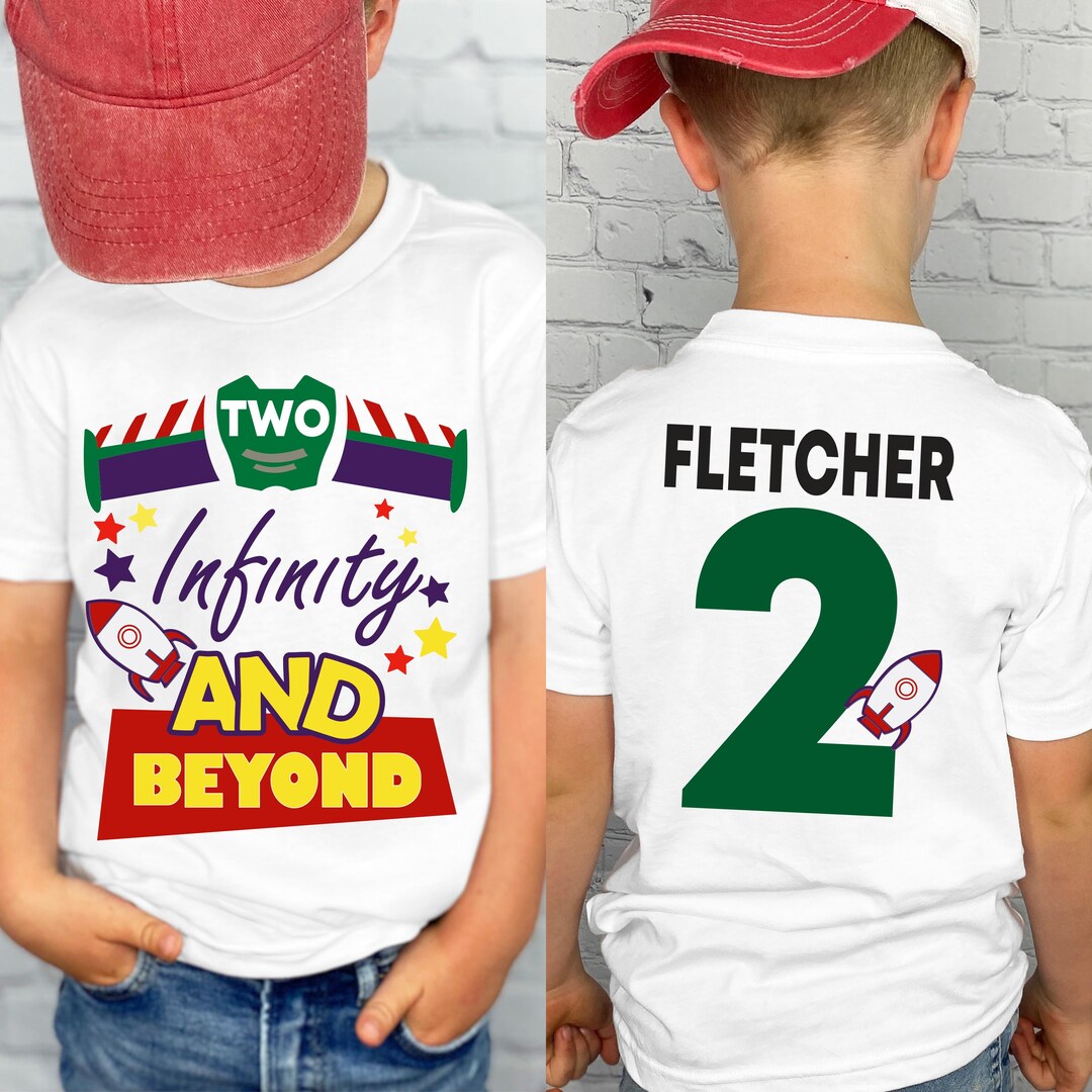Two Infinity and Beyond, Buzz Birthday Shirt, Second Birthday Shirt ...