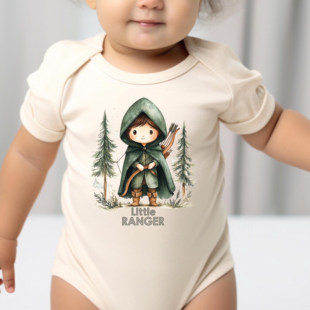 Little Ranger Baby Bodysuit – Forest Archer Personalized Baby Outfit ...