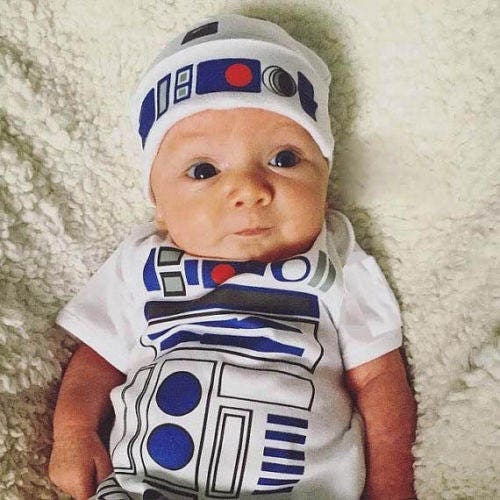 Robot Baby Bodysuit Long or Short Sleeve Newborn Outfit Robot | Etsy UK