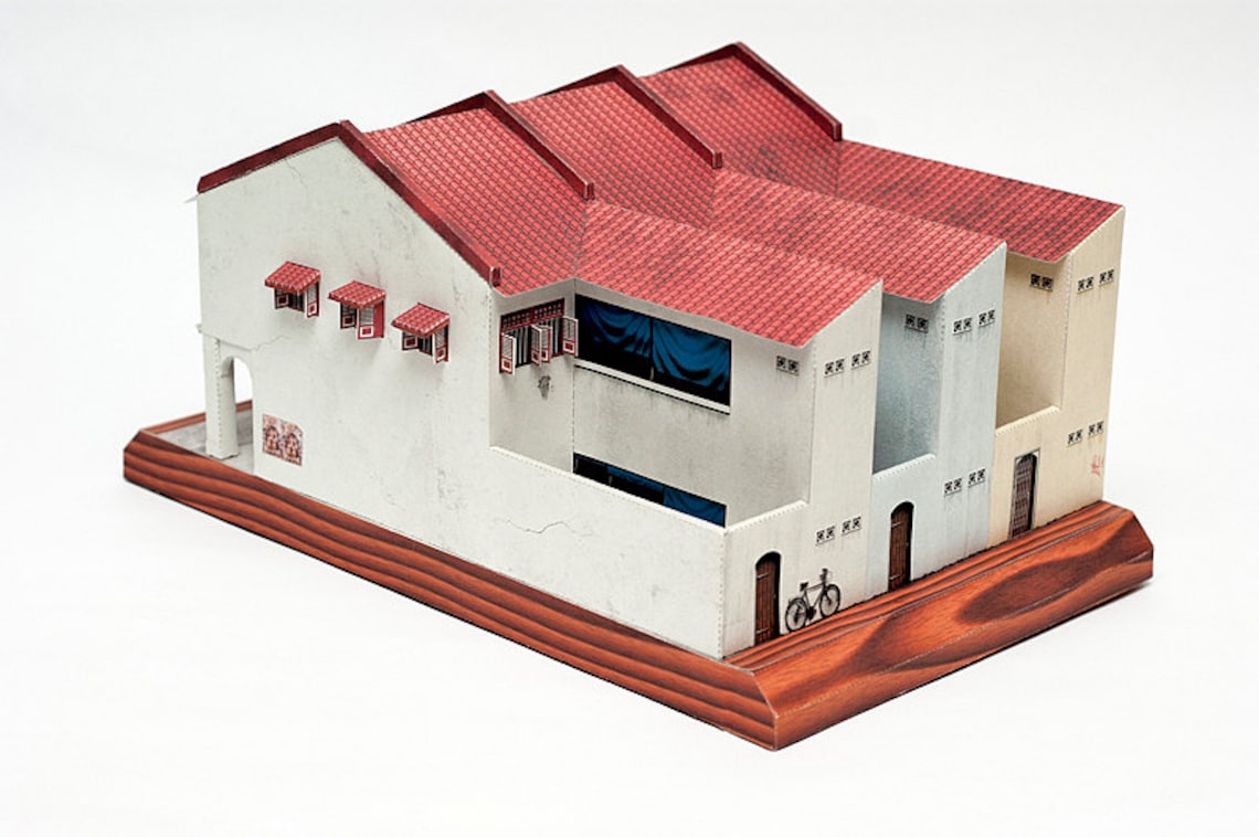 DIY 3D Paper Model Singapore Chinatown Shophouse Kit 2 - Etsy UK