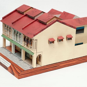 DIY 3D Paper Model - Singapore Chinatown Shophouse Kit 1 - Etsy