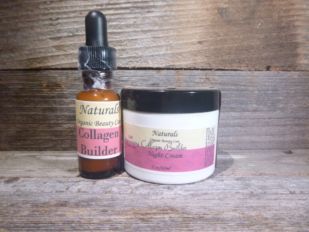 2 Jar Set both Collagen Day & Collagen Night Cream W/ Hyaluronic Acid ...