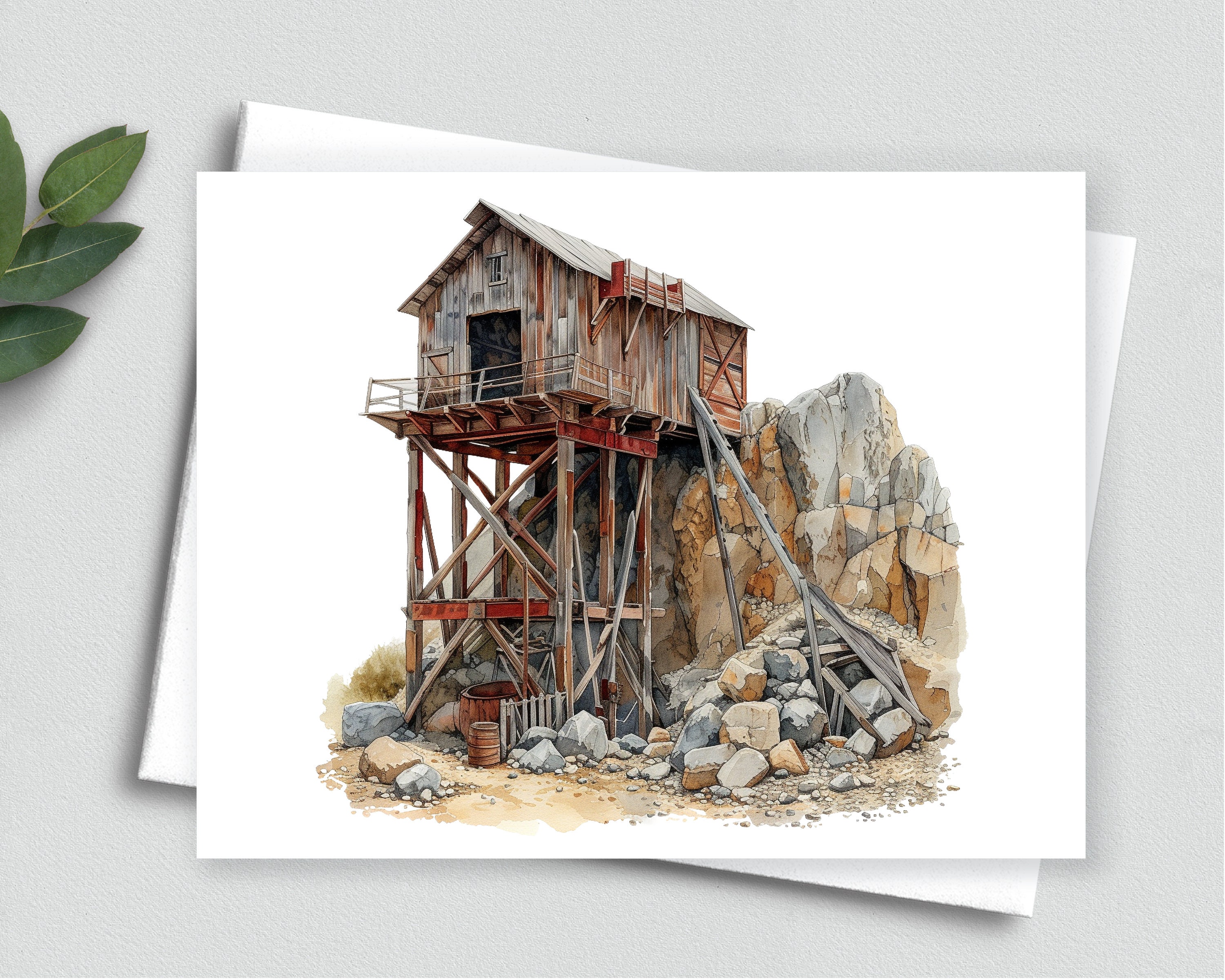 Frontier Relic: the Weathered Outpost Note Cards - A2 Note Cards 219 - Etsy