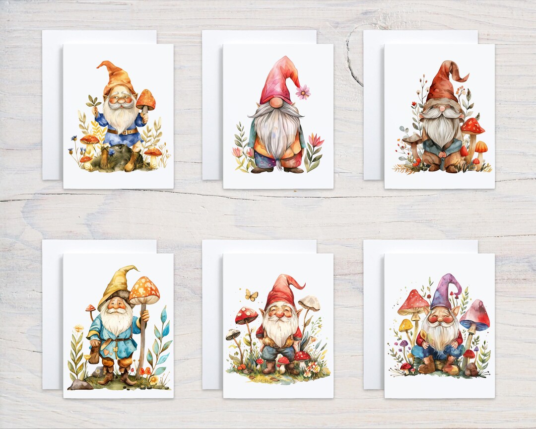 Woodland Gnomes: Enchanted Forest Collection 6-card Boxed Set - A2 ...