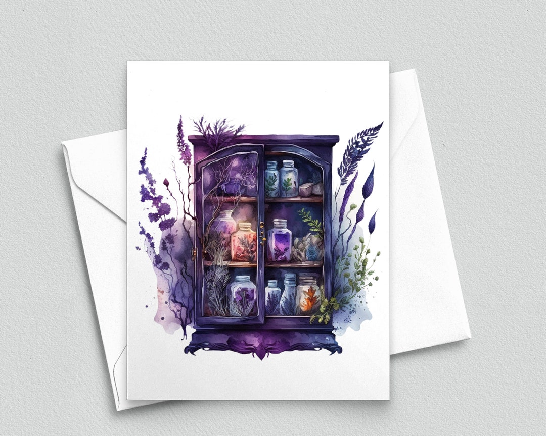Magical Apothecary : Mystical Potions Watercolor Note Cards - A2 ...