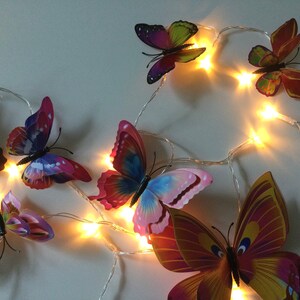Happy Colored Butterfly Fairy Led Lights, Butterfly Lights String ...
