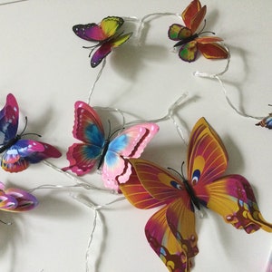 Happy Colored Butterfly Fairy Led Lights, Butterfly Lights String ...