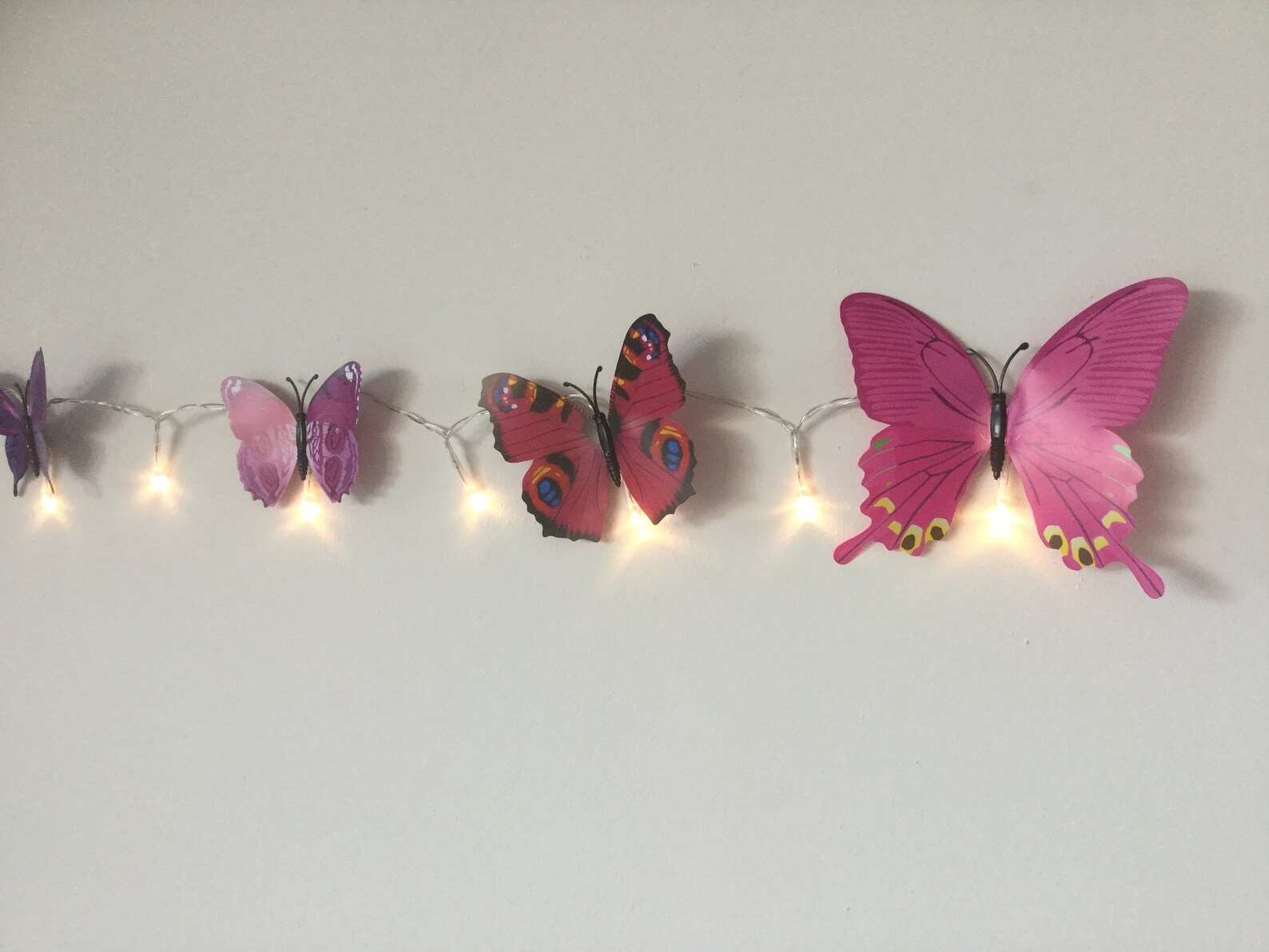 Purple and Pink Butterfly Fairy Led Lights Butterfly Lights - Etsy