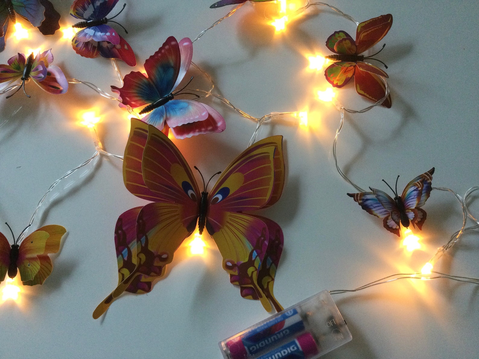 Happy Colored Butterfly Fairy Led Lights Butterfly Lights | Etsy