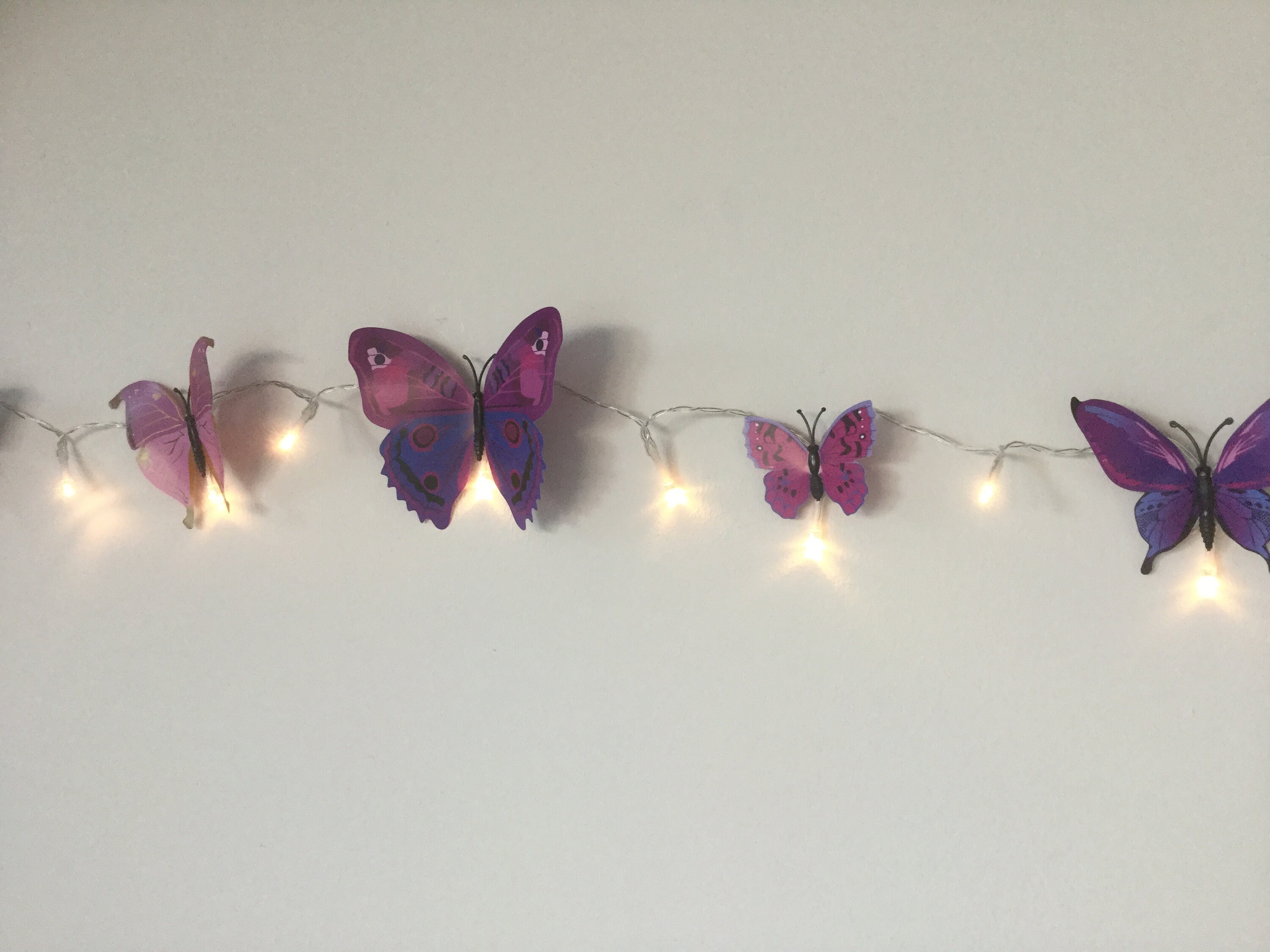 Purple and Pink Butterfly Fairy Led Lights Butterfly Lights - Etsy