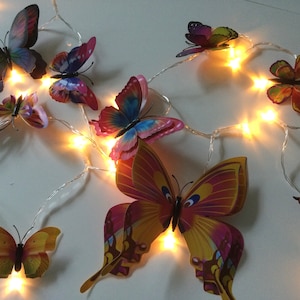Happy Colored Butterfly Fairy Led Lights, Butterfly Lights String ...