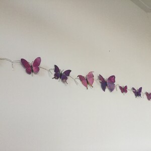 Purple and Pink Butterfly Fairy Led Lights, Butterfly Lights String ...