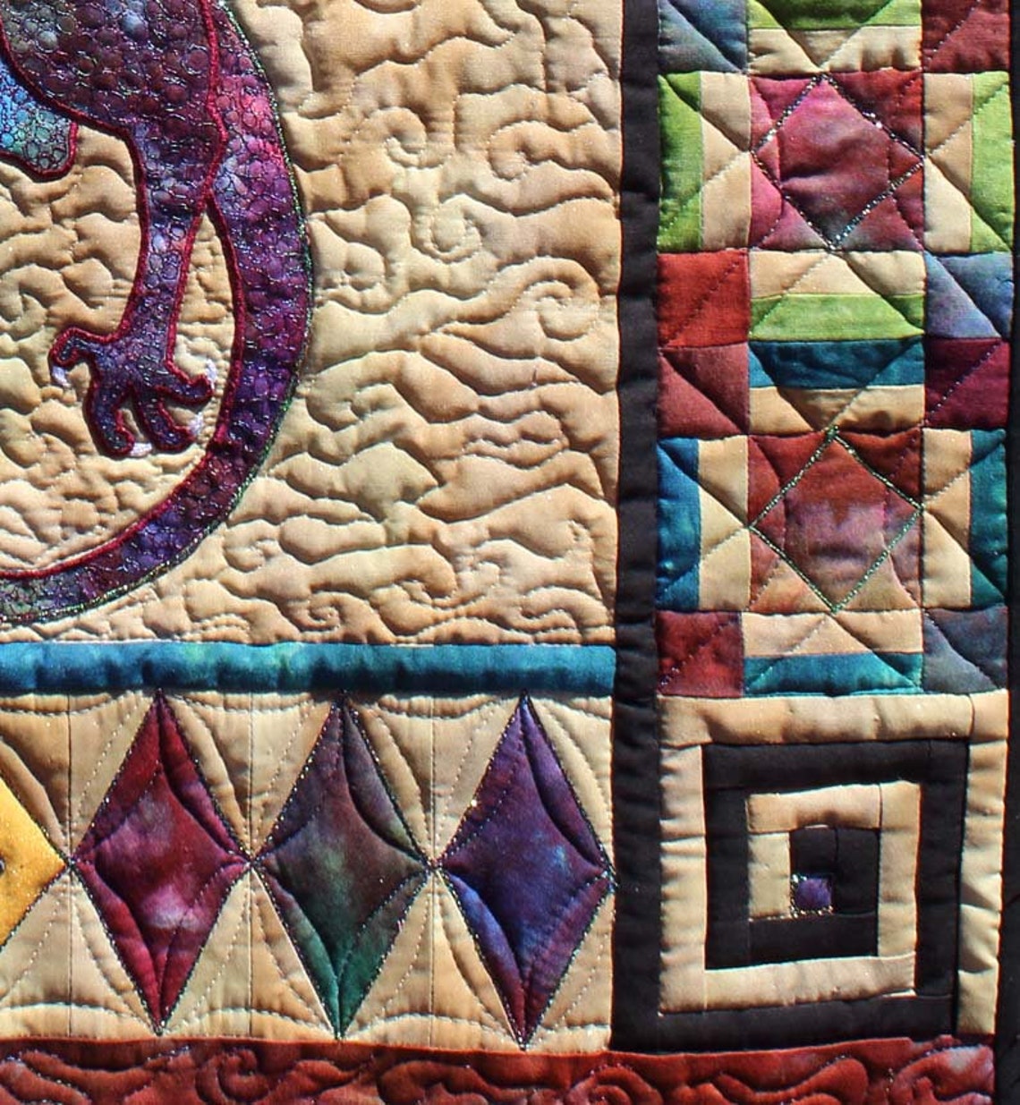 Dragon Wall Art Quilt Pattern A Winged Medieval Inspired - Etsy