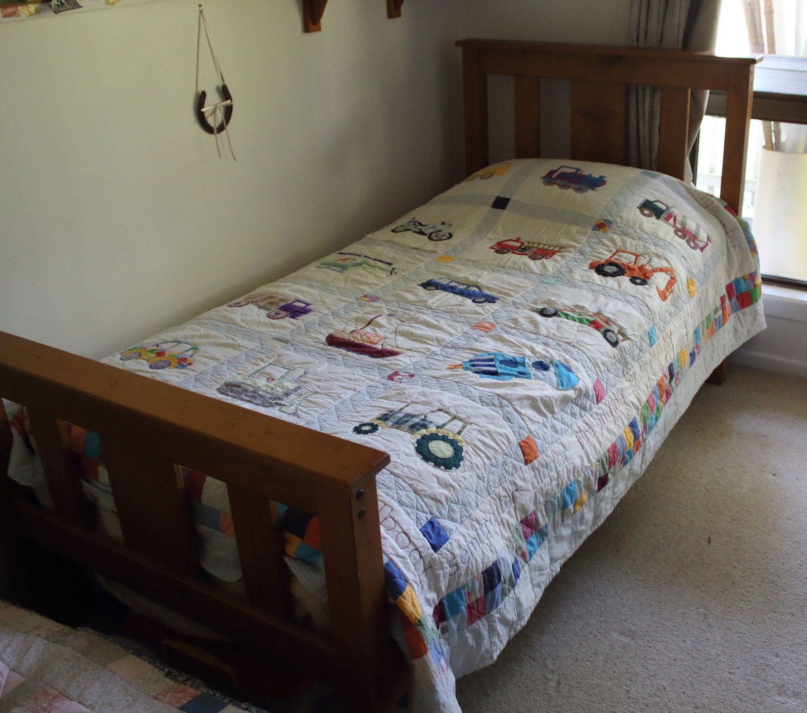 Vehicle Quilt Pattern, Featuring Cars, Diggers, Trucks and More. Boy's ...