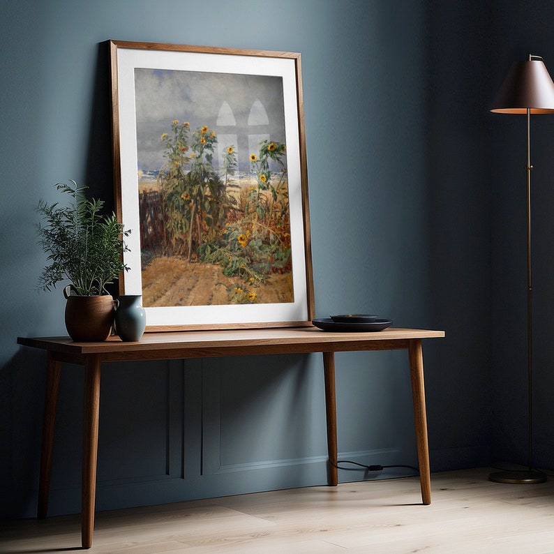 Sunflower Vintage Botanical Print Set, Printable Wall Art, Set of 2 ...