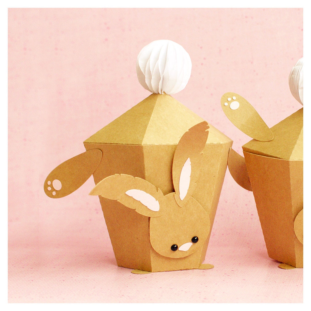 Plotterdatei Gift Box handstand Bunny: V2 - Etsy