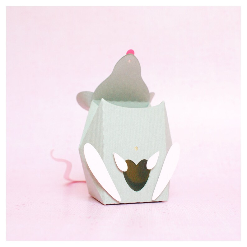 Plotter-gift Box mouse SVG DXF - Etsy UK