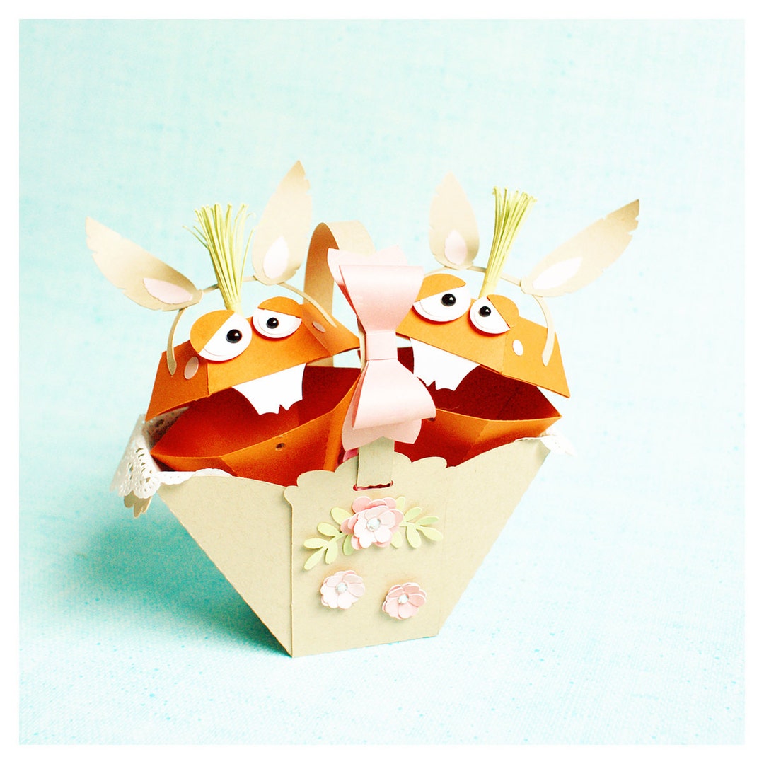 Plotter Files - Gift Set "basket With Carrot" Version 1 - Etsy