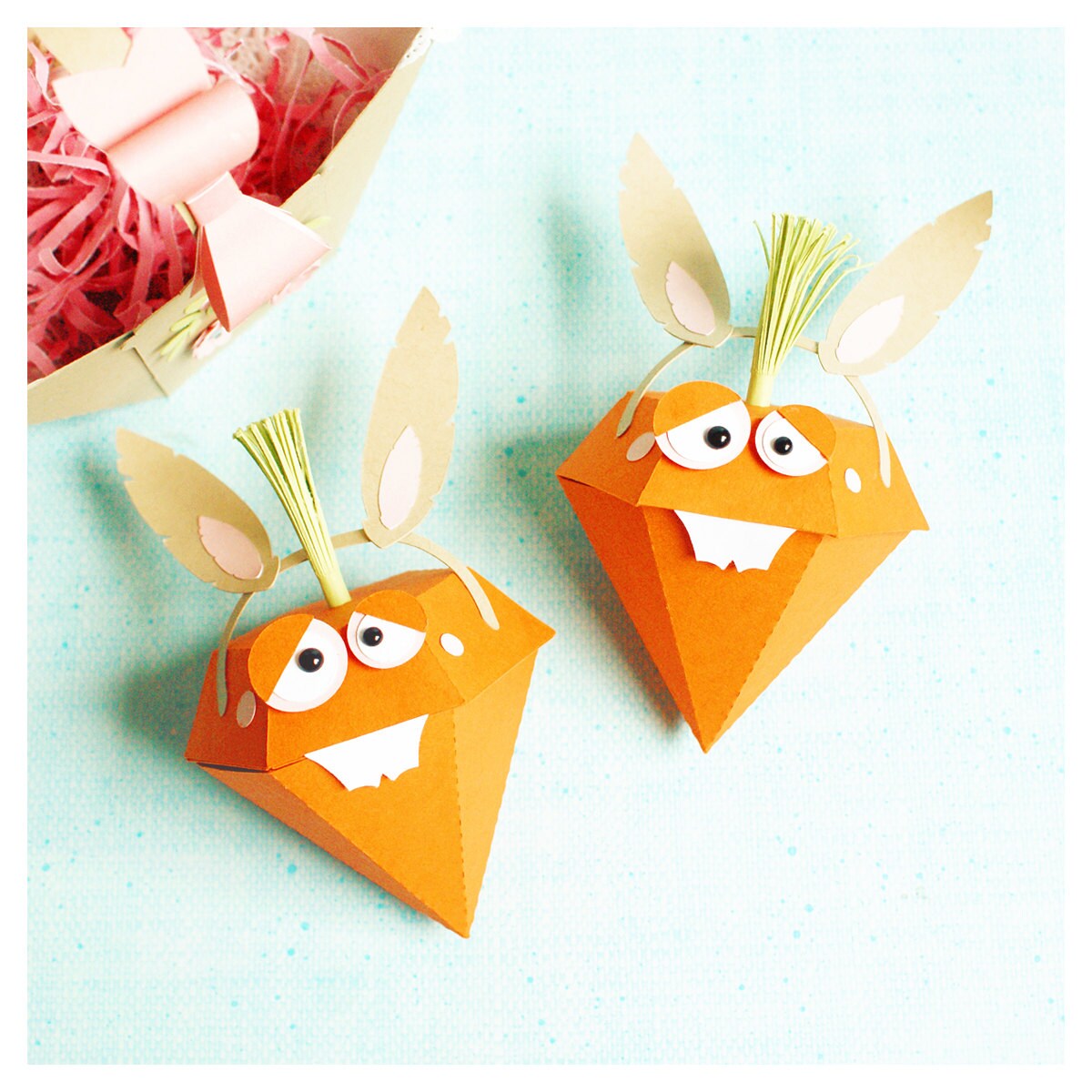 Plotterdateien Gift Set basket With Carrot V1 - Etsy