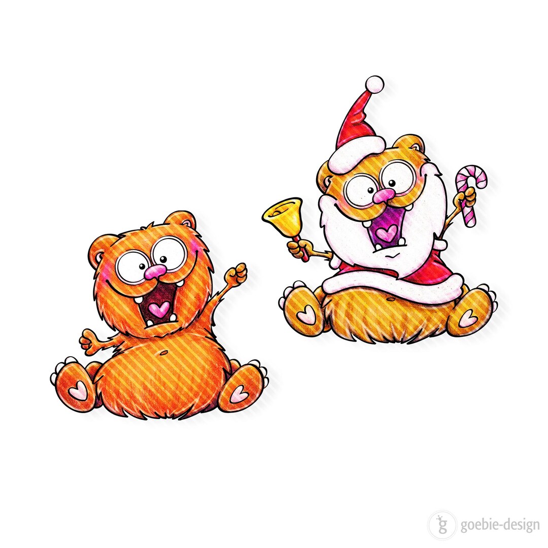 Digi Stamp Bundle „bear“ | Set of 4 | Svg | Dxf | Jpg | Transparent Png ...